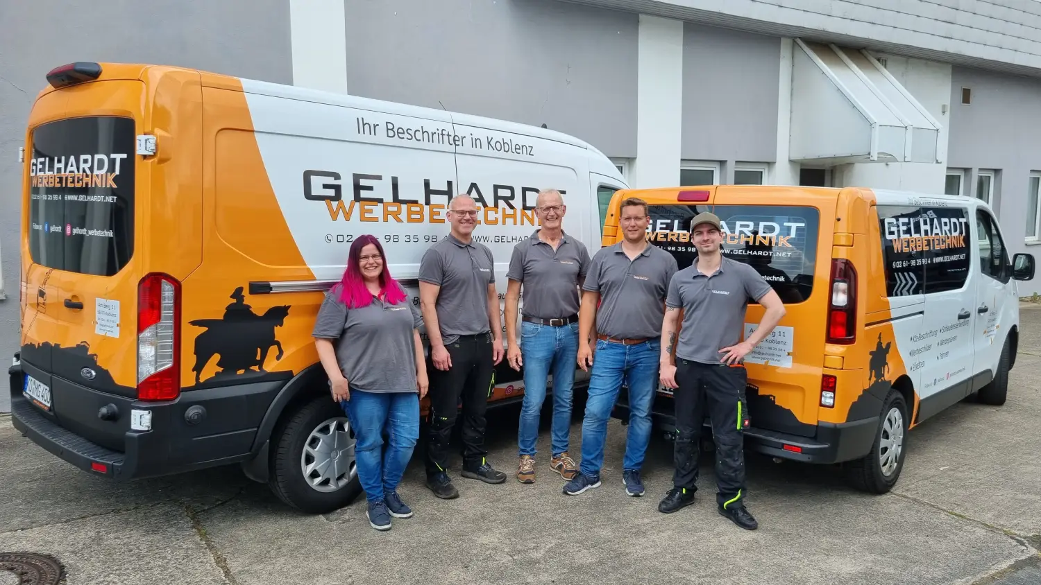 Unser Team - Gelhardt - Gelhardt Werbetechnik - Koblenz